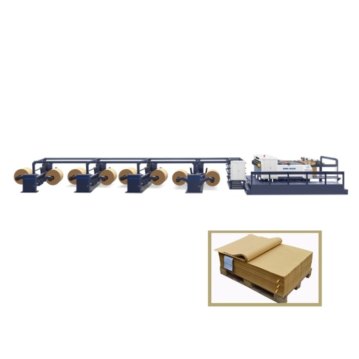 ZWC-1400-6 Paper Roll Cutting Machine 1650mm Roll Paper Sheet Cutter ...